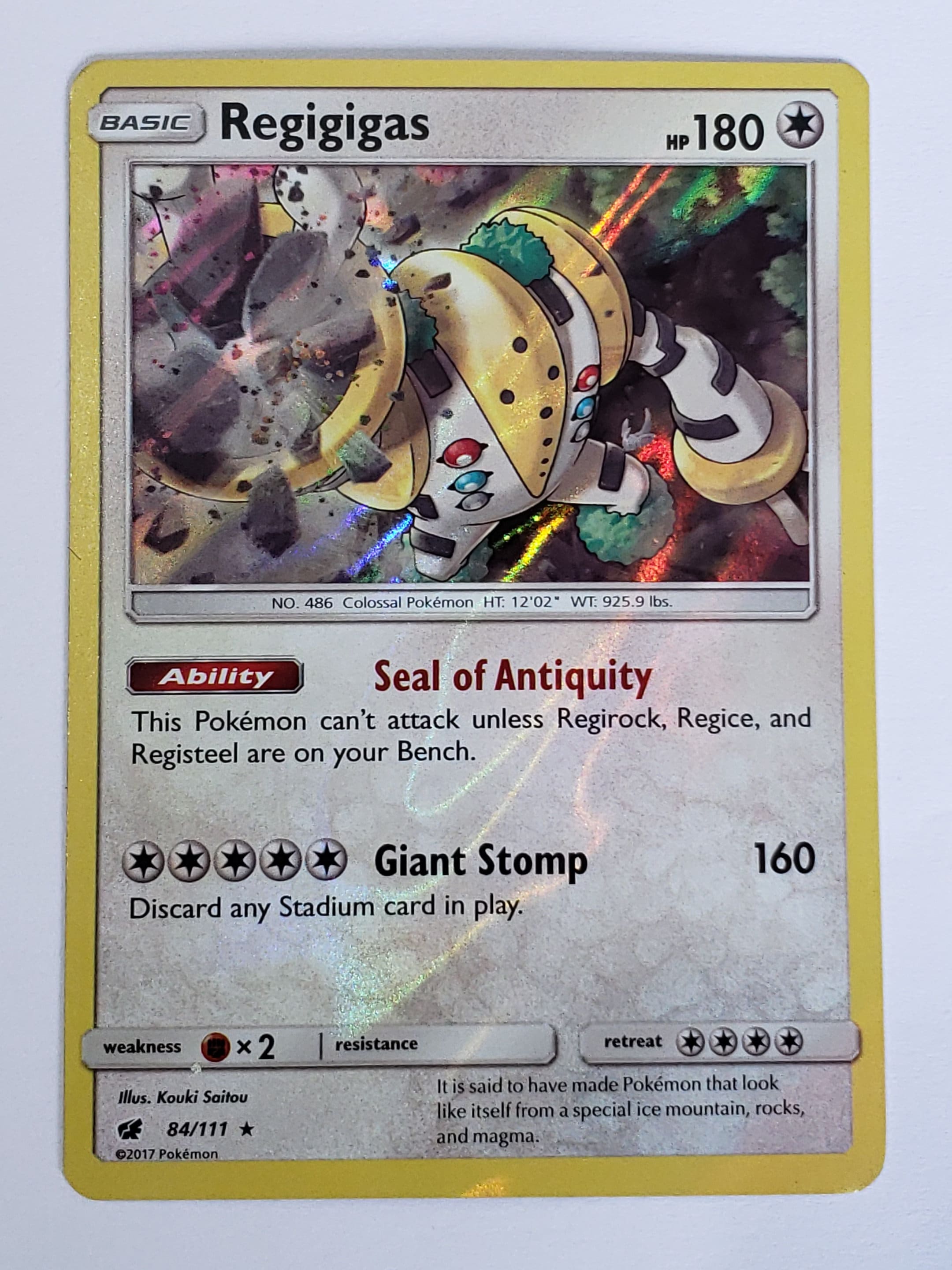 Pokemon Regigigas Card
