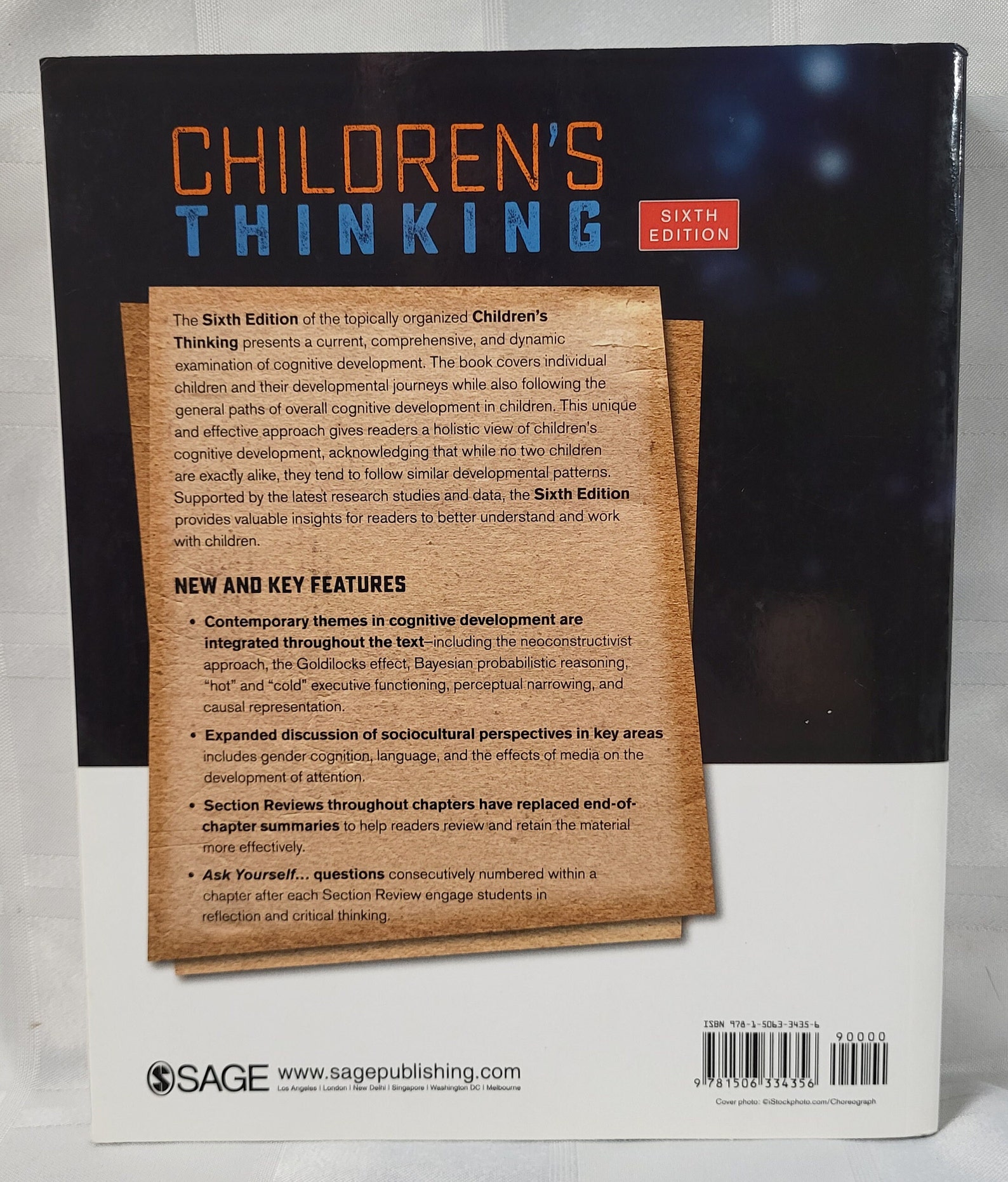 Children's Thinking Sixth Edition Text Book Cognitive Development ...