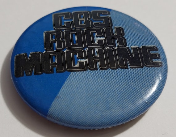 CBS ROCK MACHINE button pinback vintage retro Canada … - Gem