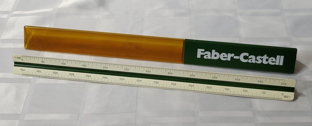 FABER-CASTELL RULER 883-C German Scientific Ruler Germany Includes the ...