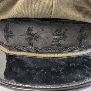 Canadian Military Hat Soldier Wear Maple Leaf Size 7-1/8 Vintage ...