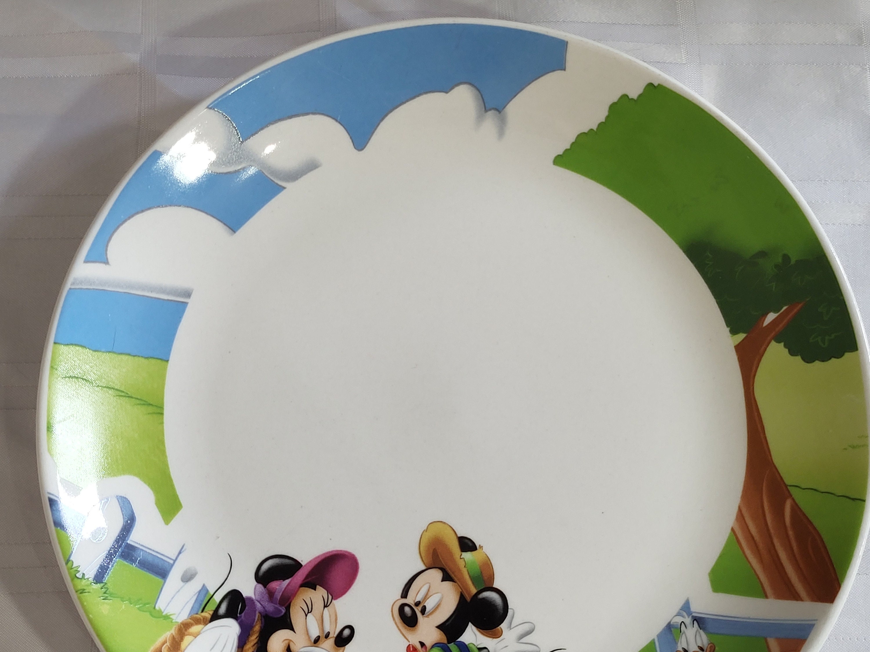 Mickey and Minnie Mouse Farmer Farming Themed 10 Plate - Etsy