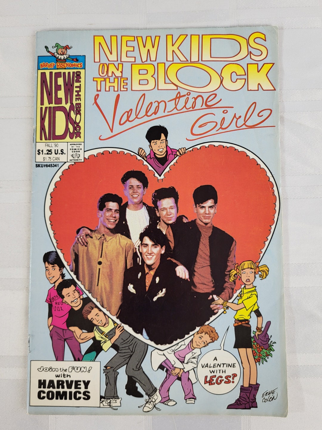 1990 New Kids on the Block NKOTB Valentine Girl Comic Book - Etsy