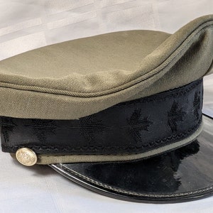 Canadian Military Hat Soldier Wear Maple Leaf Size 7-1/8 Vintage ...