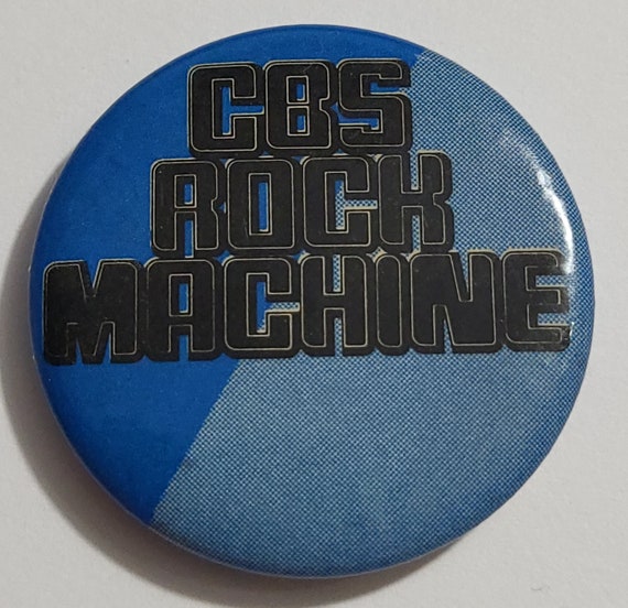 CBS ROCK MACHINE button pinback vintage retro Canada … - Gem