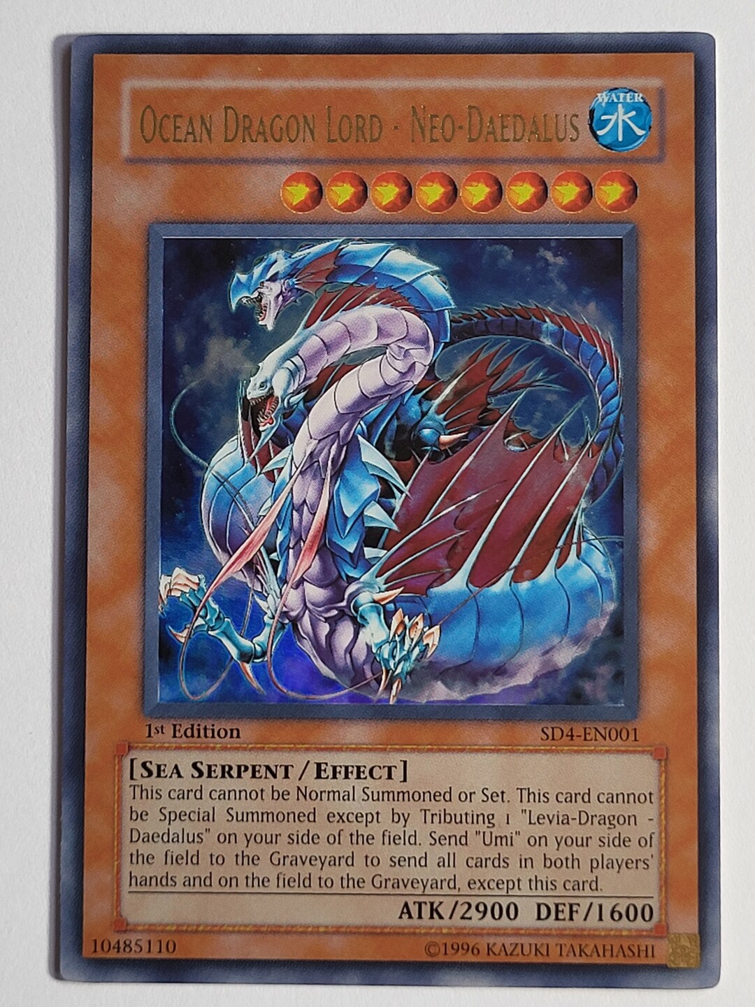 1996 Ocean Dragon Lord Neo Daedalus Yugioh 1st Edition Foil - Etsy