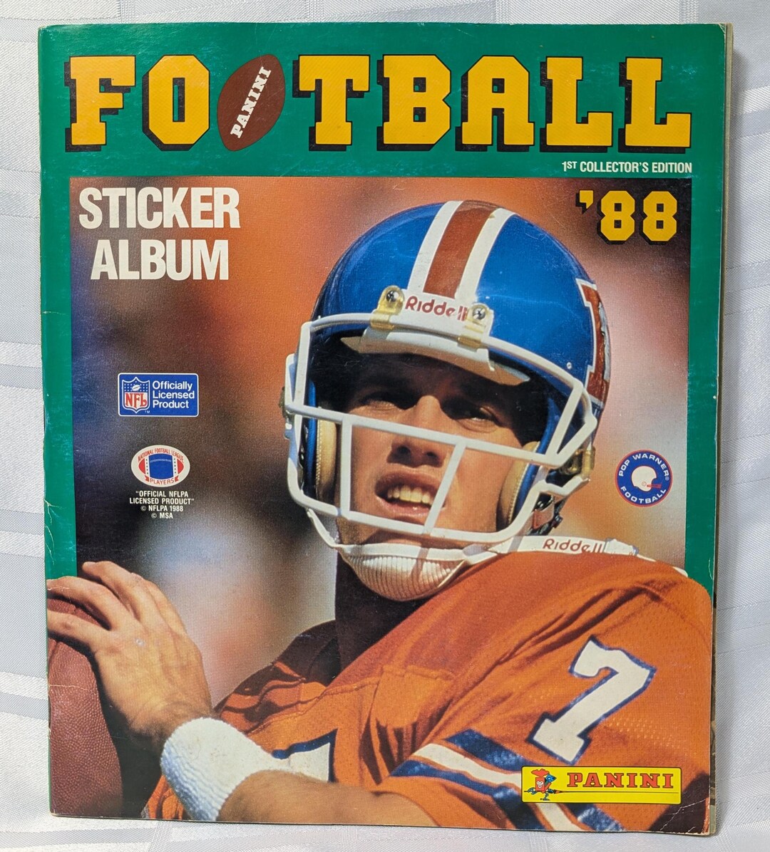 1988 NFL Football Sticker Album 1st Collector Edition Vintage Sports ...