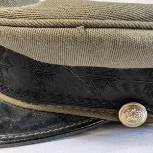 Canadian Military Hat Soldier Wear Maple Leaf Size 7-1/8 Vintage ...
