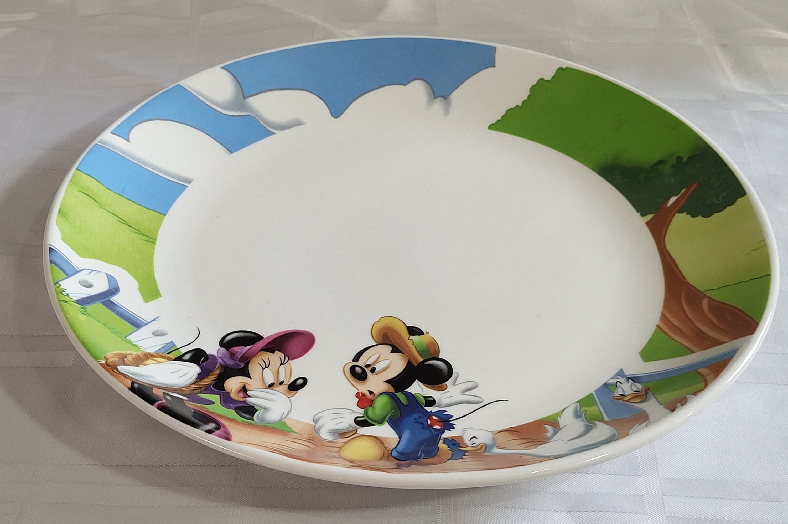 Mickey and Minnie Mouse Farmer Farming Themed 10 Plate - Etsy