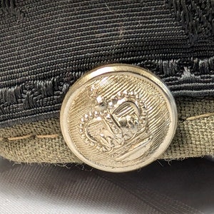 Canadian Military Hat Soldier Wear Maple Leaf Size 7-1/8 Vintage ...