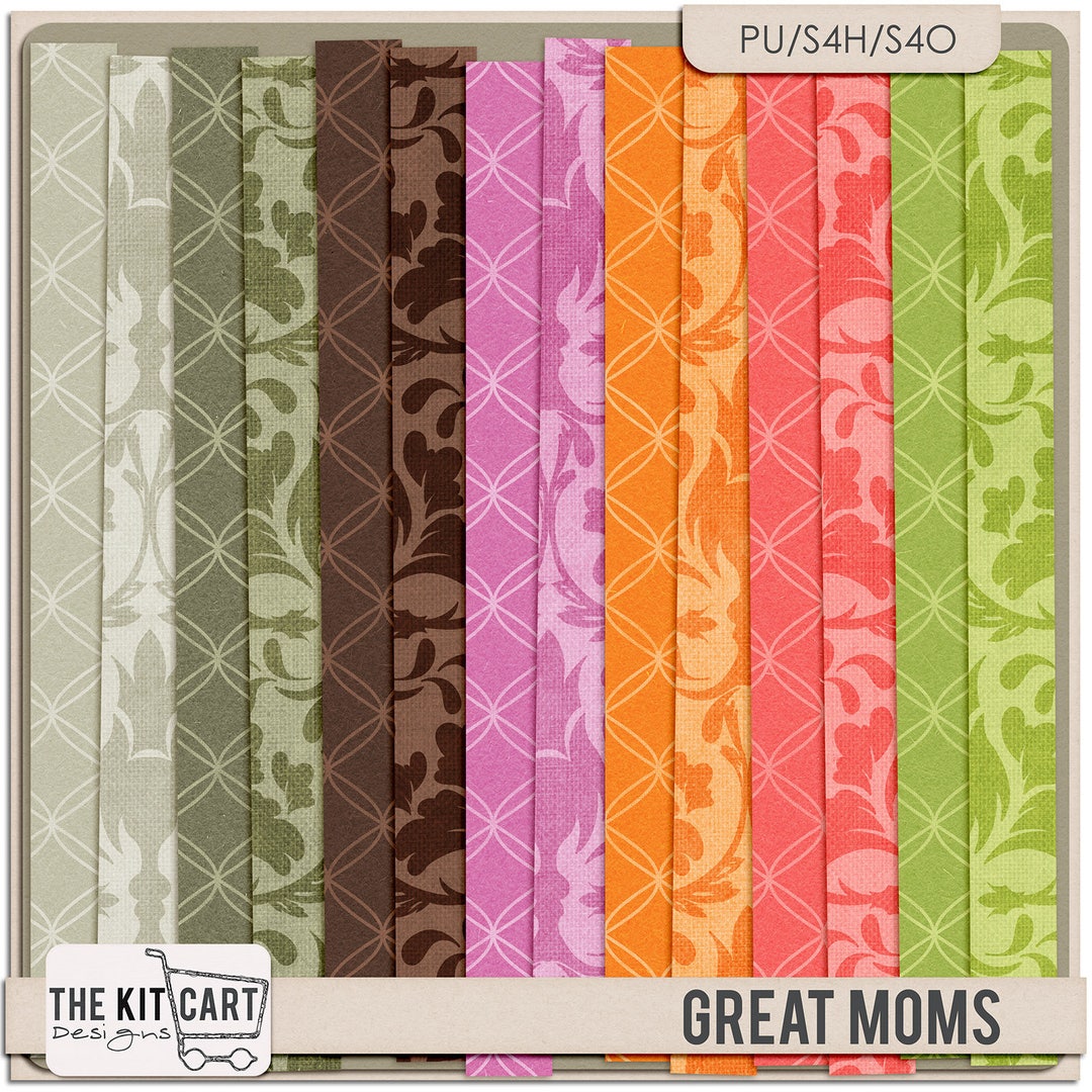 LAST Day 8/31 STORE CLOSING Great Moms Digital Scrapbook Extra Paper ...