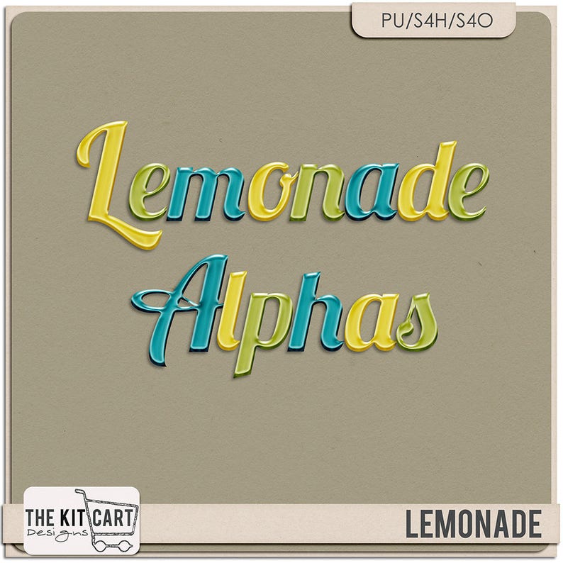 Lemonade Stand Digital Scrapbook Kit - Etsy