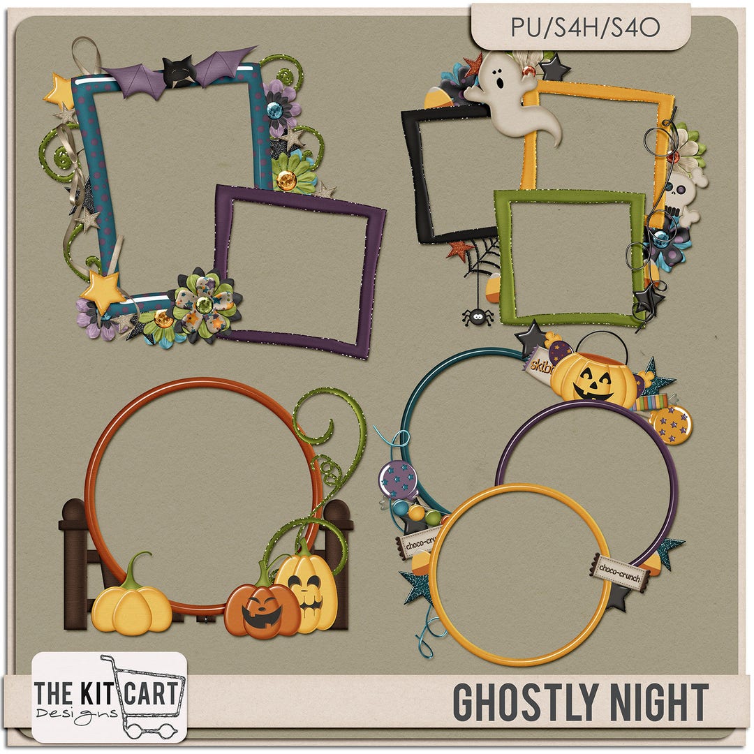 LAST Day 9/15 STORE CLOSING Ghostly Night Halloween Digital Scrapbook ...