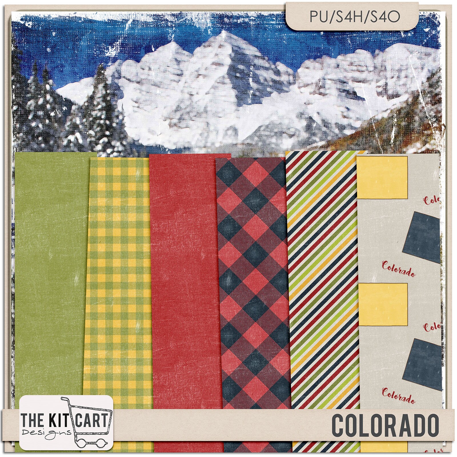 United States Colorado Mini Digital Scrapbook Kit - Etsy