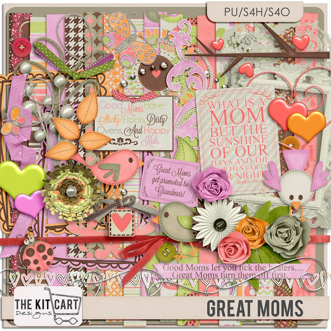 LAST Day 9/15 STORE CLOSING Great Moms Mother's Day Digital Scrapbook ...