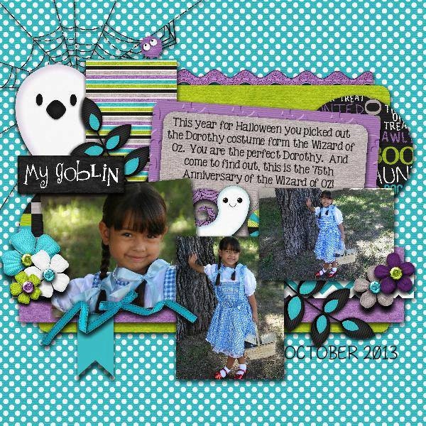 Boo Halloween Digital Scrapbook Kit - Etsy