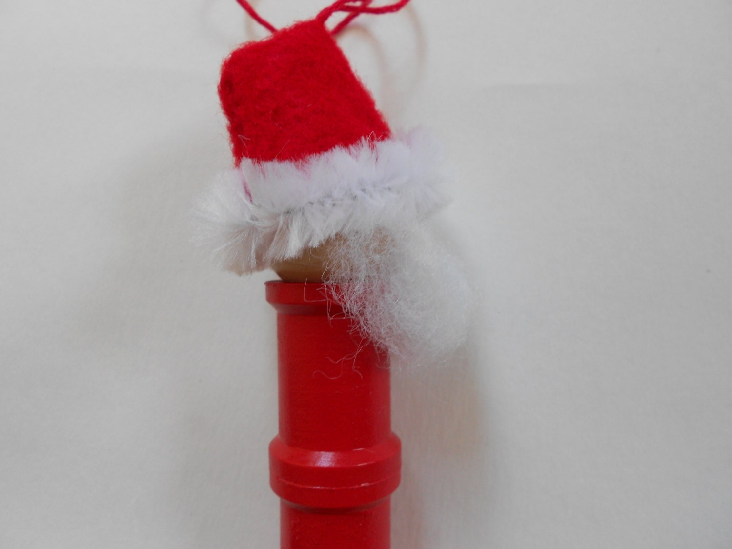 Wooden Spool Santa Ornament - Etsy