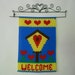 Welcome Beaded Banner With Heart Hanger - Etsy