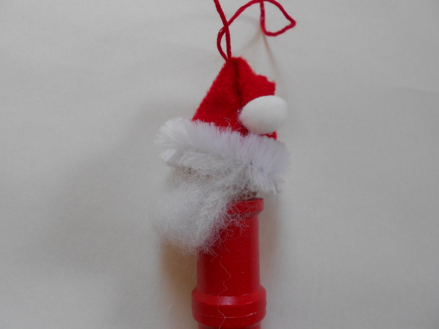 Wooden Spool Santa Ornament - Etsy