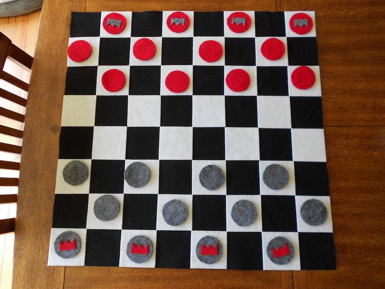 Felt Checkerboard Game - Etsy