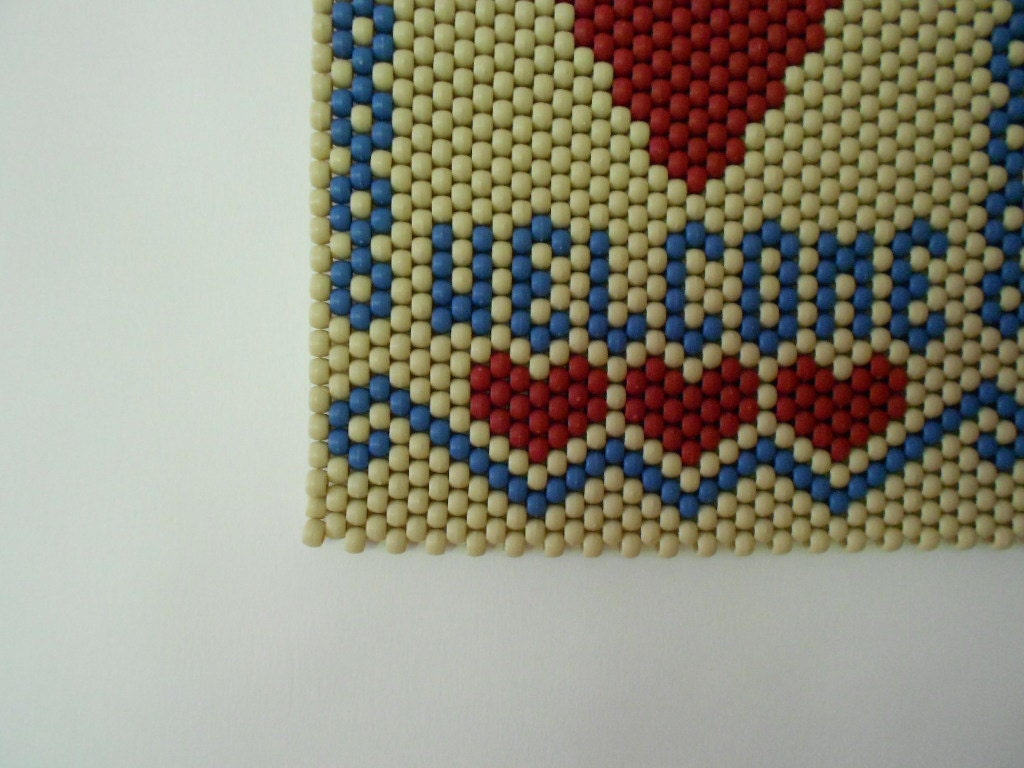 Heart Welcome Beaded Banner With Metal Hanger - Etsy