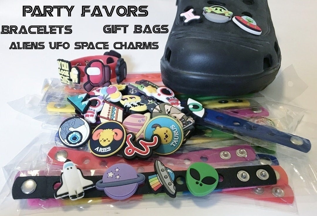 Space Shoe Charms: Alien, Astronaut, Planet Party Favors - Etsy