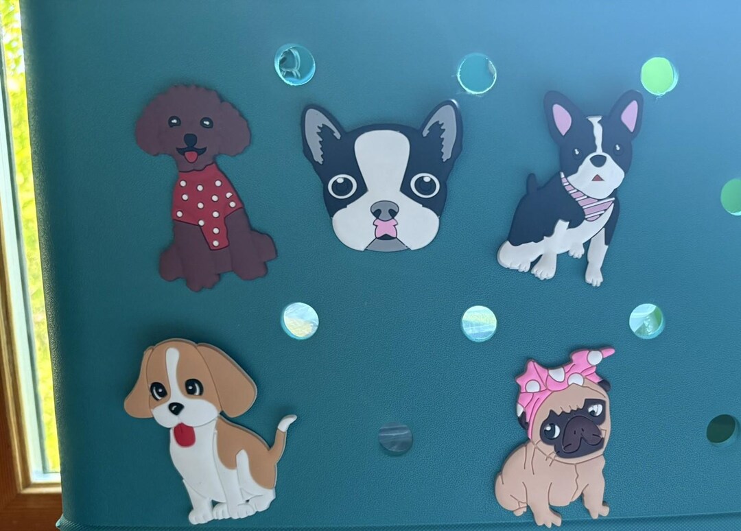 Dog Bogg Bag Charms: Poodle, Terrier, Paw Prints - Etsy