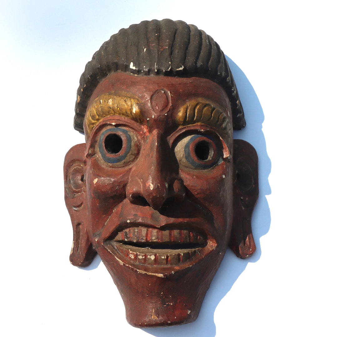 Antique 19thc Hand Carved Tibet Tibetan or Indian Wood and Plaster Hand ...