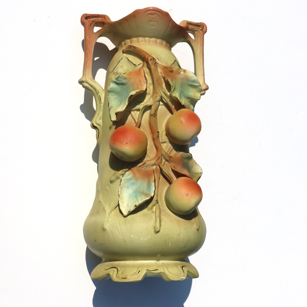 Antique Art Nouveau Josef Strnact Austrian Ceramic Peach Vase 4637 - Etsy