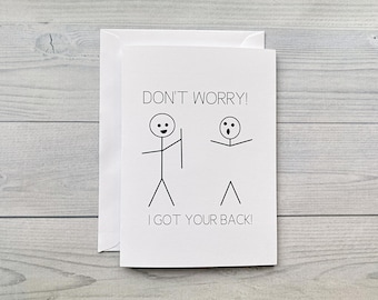 I Got Your Back Card | Etsy