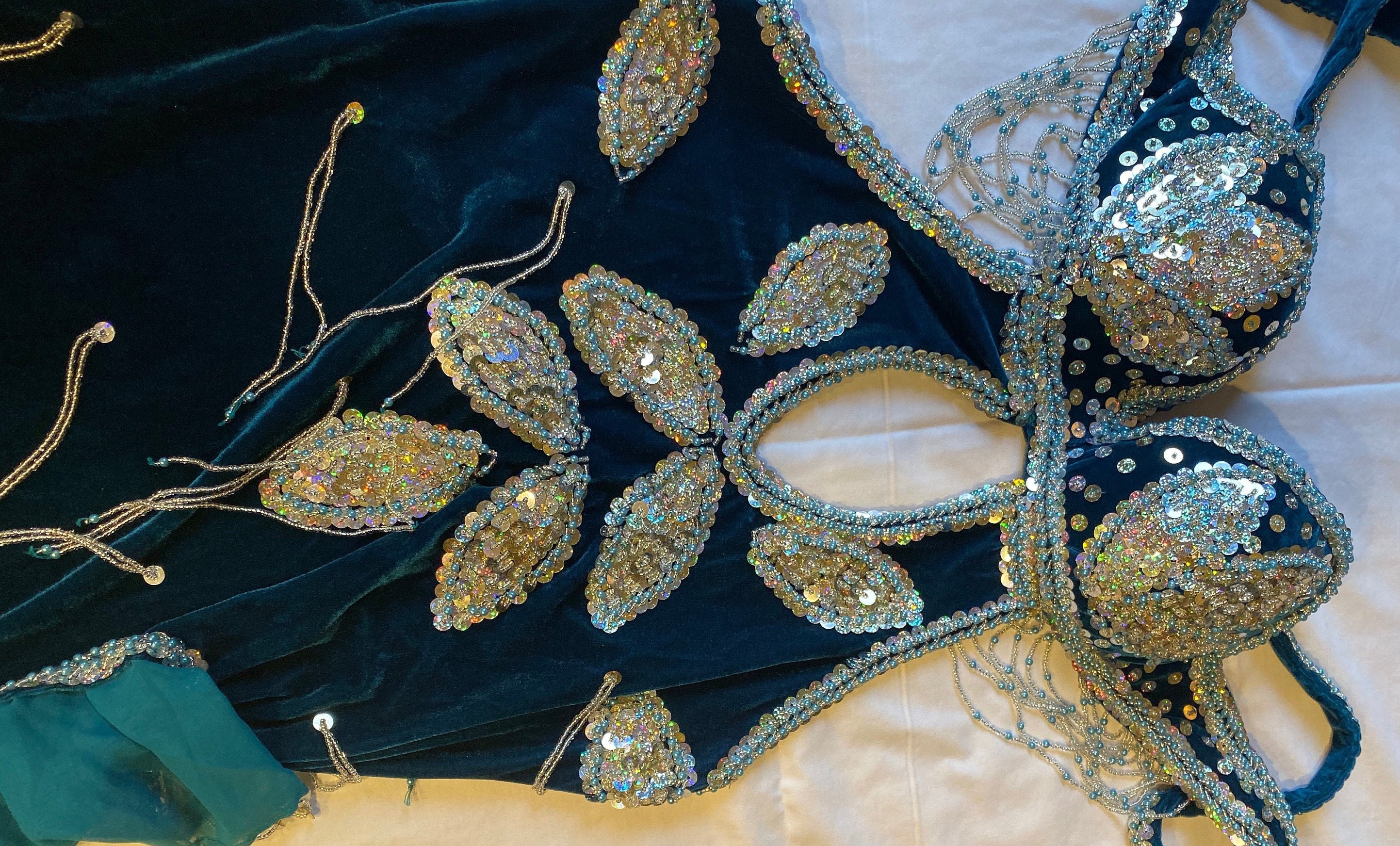 Mermaid Exotic Dance Wear - Bellydance, Salsa, Burlesque, Caberet - Etsy