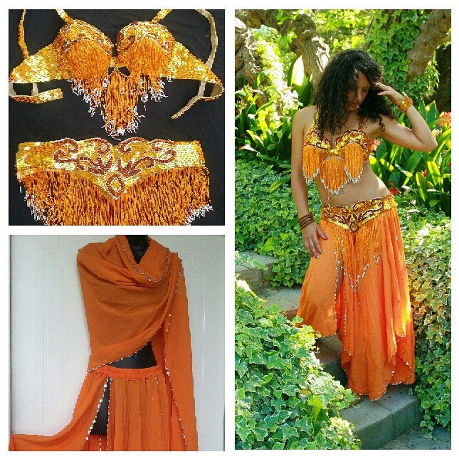 Professional Bellydancer Costume - All Colors Available - High Quality ...