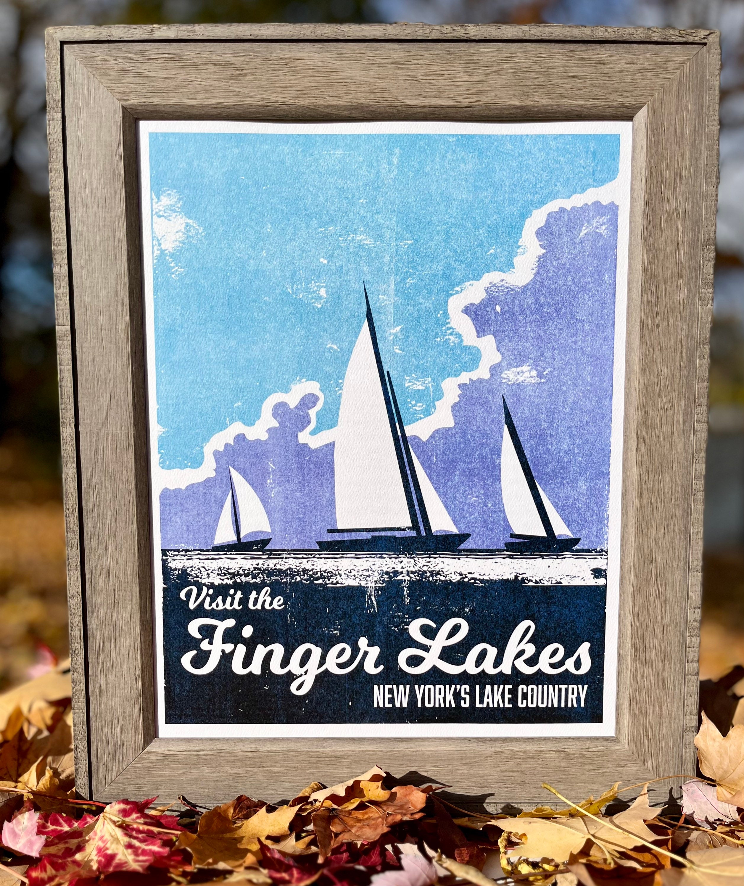 Finger Lakes - New York's Lake Country Travel Poster - Etsy