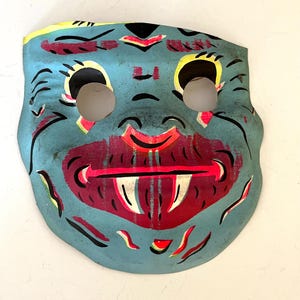 Vintage 50's Halloween Mask Monster Werewolf Kids Adults Collegeville ...