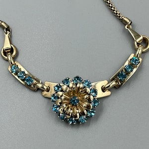 1950's Barclay Vintage Statement Choker Necklace Blue - Etsy