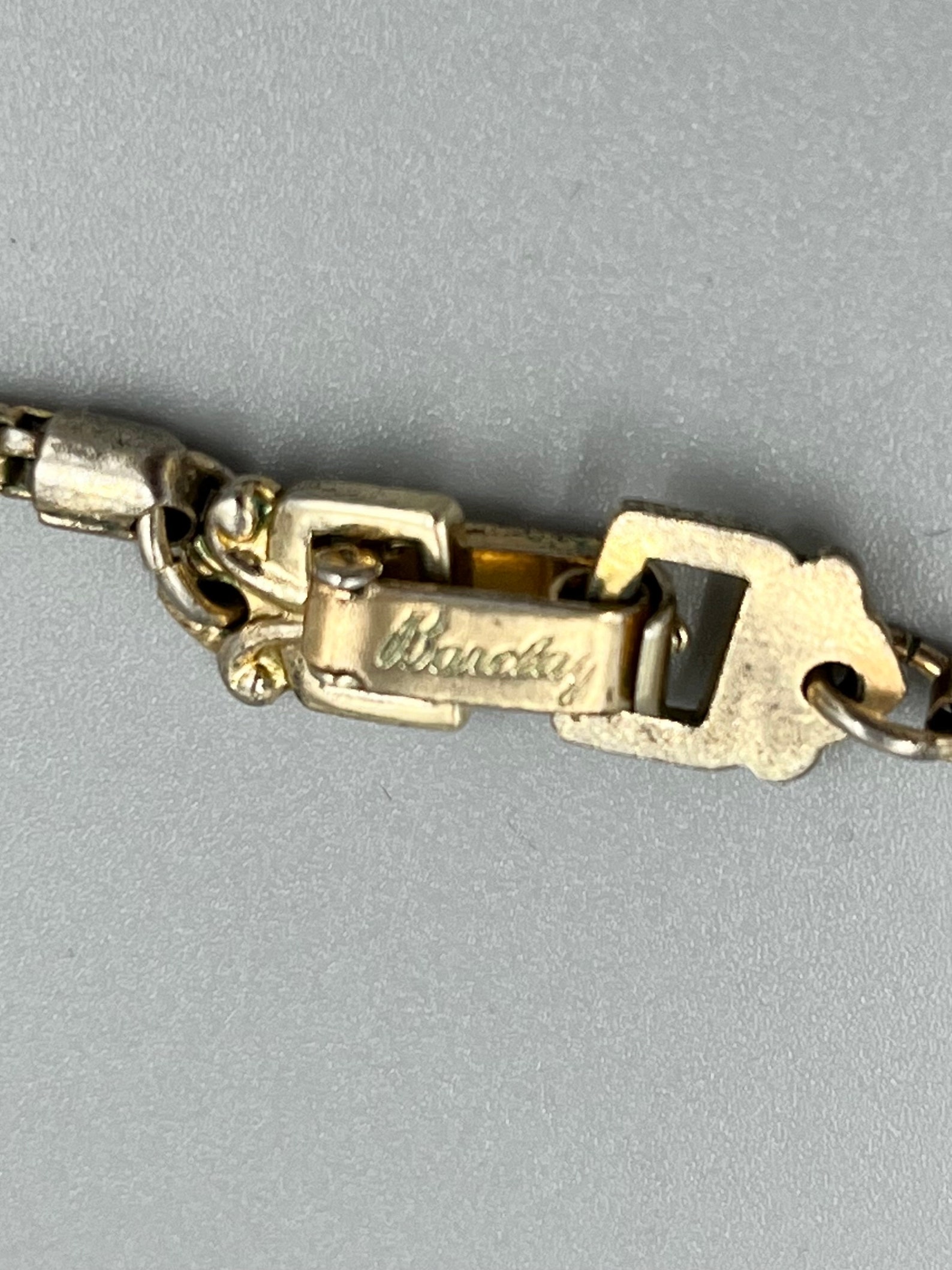 1950's Barclay Vintage Statement Choker Necklace Blue Stones Flower ...