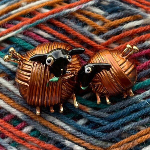 Knitting Brooch - Etsy UK