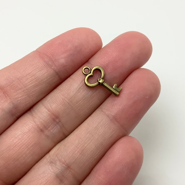 Antique Key Charm - Etsy