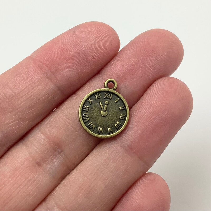 Clock Face Charm - Etsy