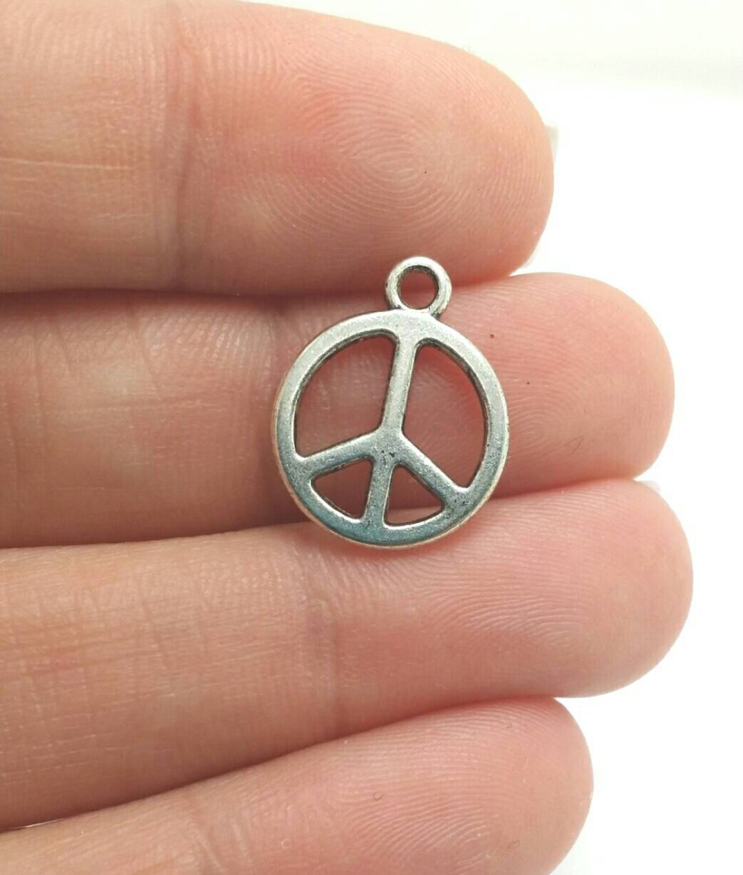 BULK 50 Peace Sign Charms Silver Peace Sign Charms Bulk - Etsy