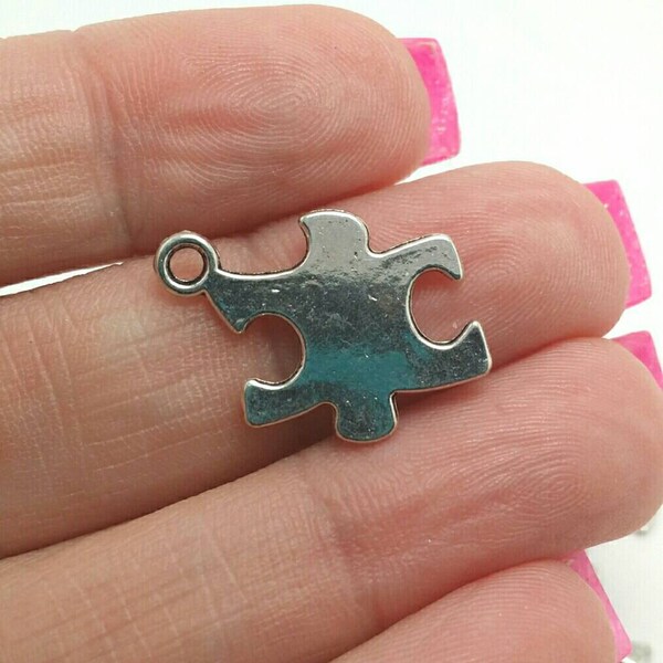 Puzzle Piece Charms - Etsy