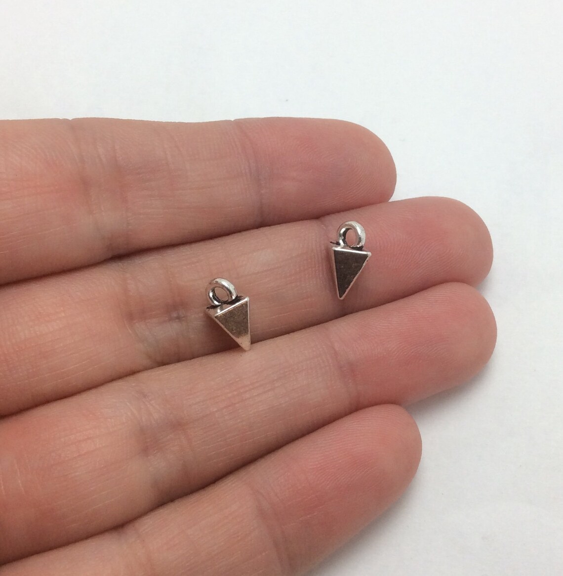 BULK 60 Pyramid Shape Charms Triangle Charms Bulk Charms - Etsy