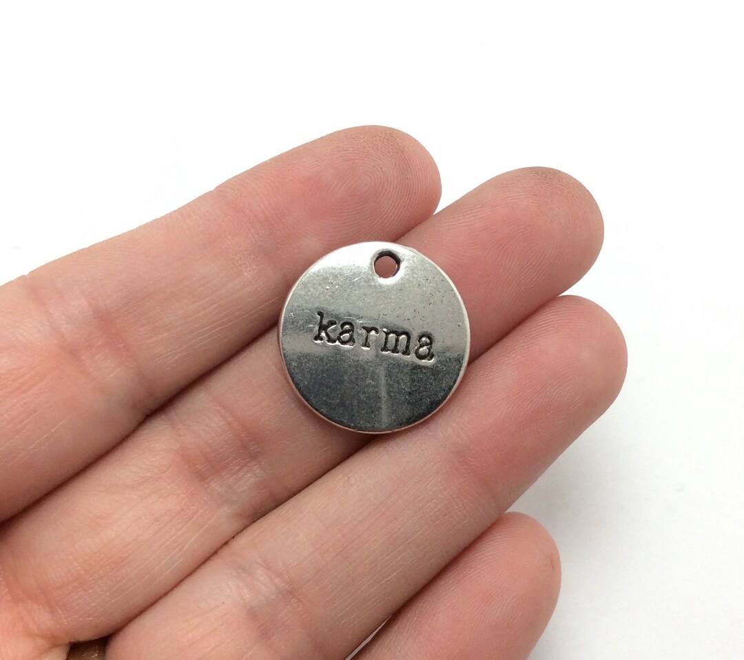 BULK 60 Karma Charms, Silver Karma Charms, Bulk Charms 5-1454 - Etsy