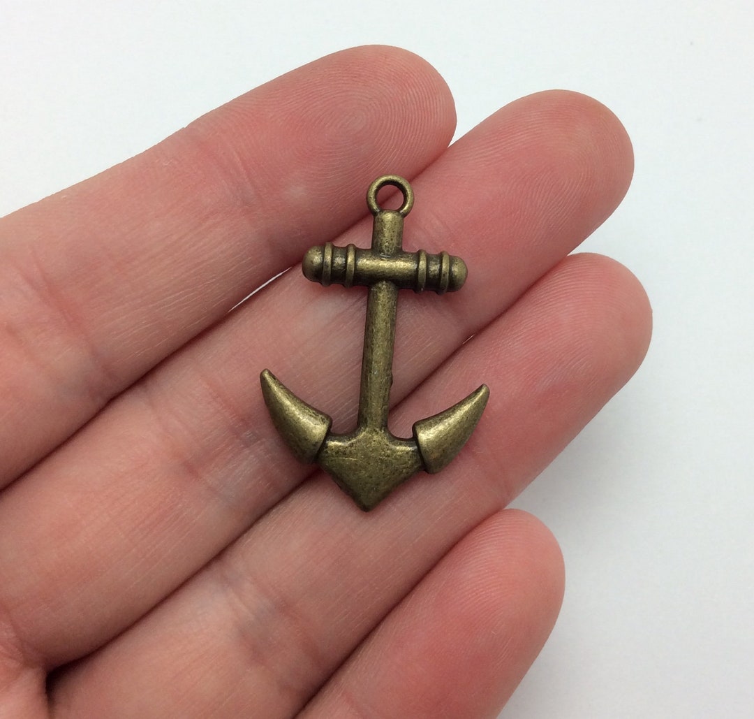 BULK 30 Anchor Charms Nautical Charms Beach Charms Antique - Etsy