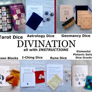 HUGE Oracle Dice BUNDLE Geomancy Tarot I-ching Rune Astrology - Etsy