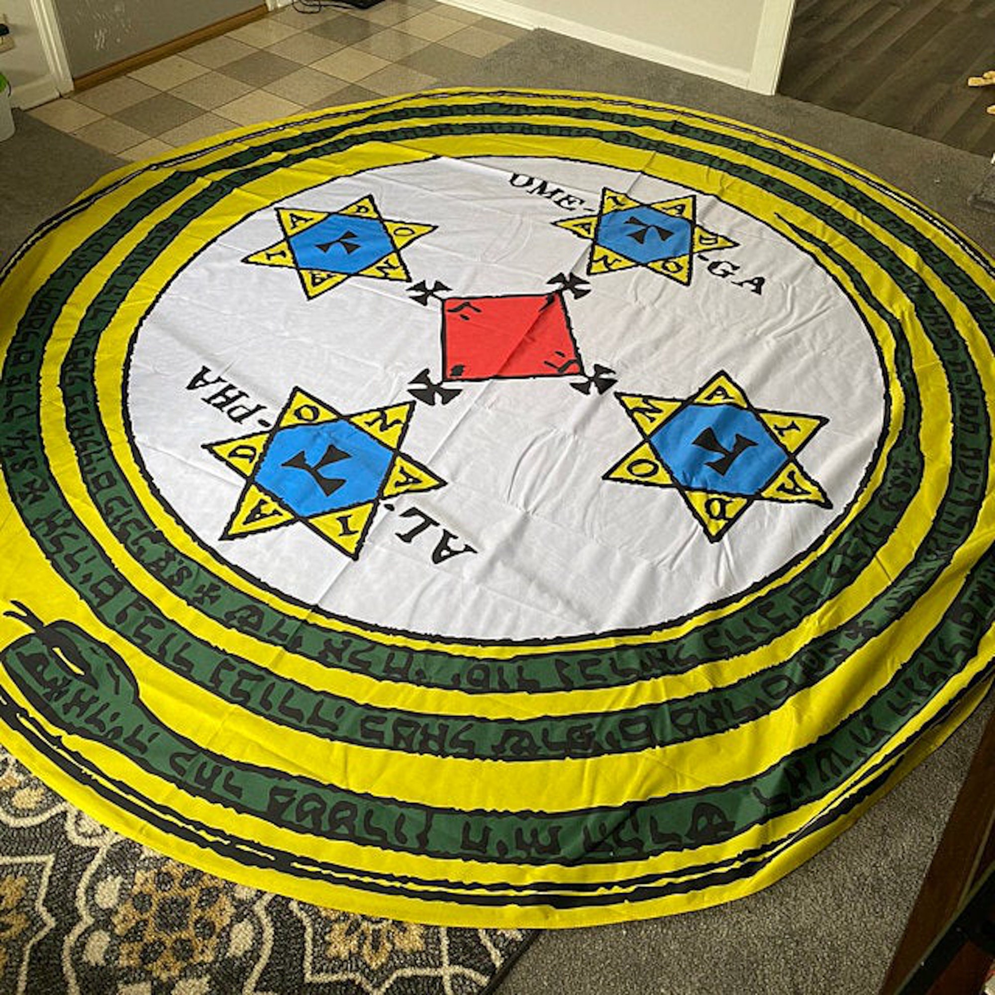Goetia Qabalistic Colors Ritual Circle Cloth - Etsy Canada