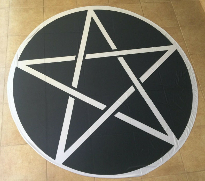 Pentagram Wiccan Ritual Circle Cloth - Etsy