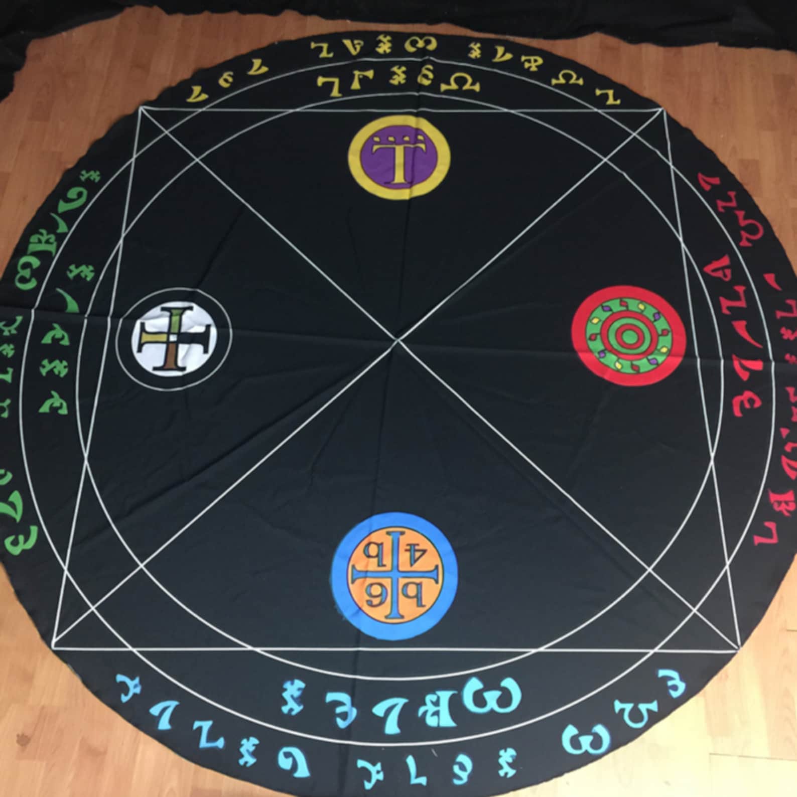 Enochian Ritual Circle Cloth | Etsy