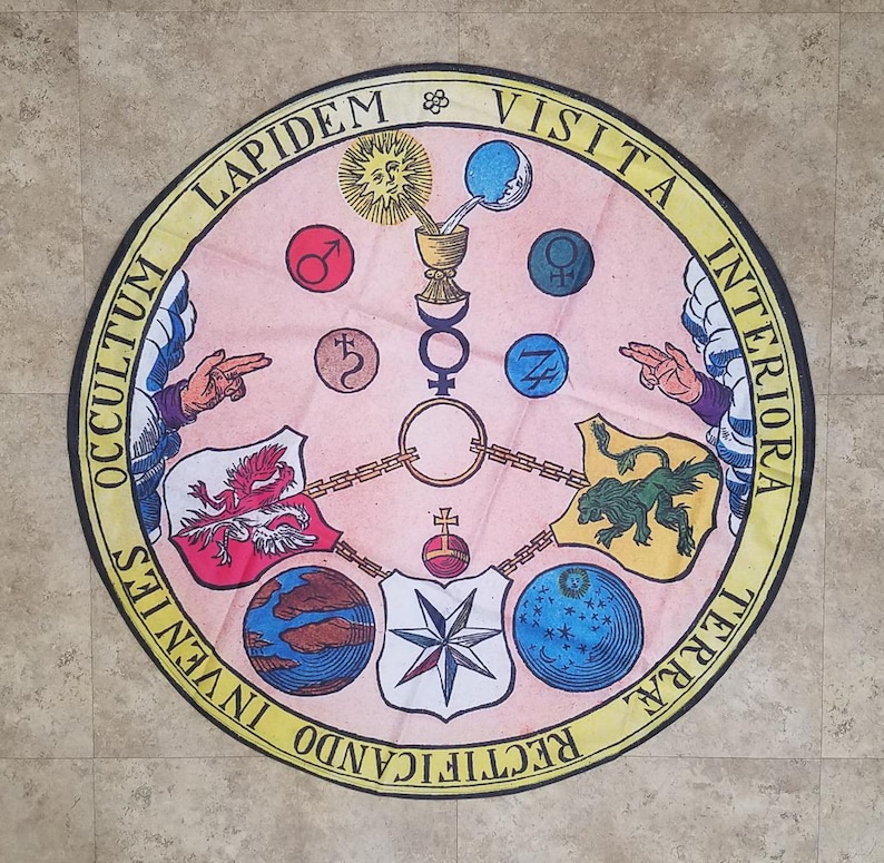 Celestial Balance Alchemical Ritual Circle Cloth - Etsy