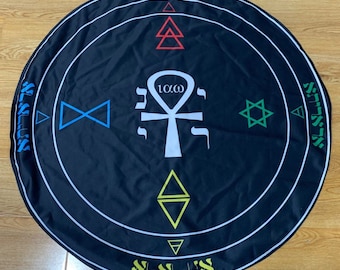 LBRP Elemental Color Ritual Circle Cloth / Lesser Banishing | Etsy